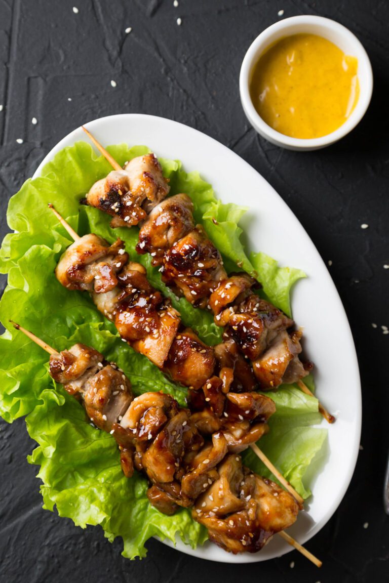 Easy Teriyaki Chicken on a Stick - Legends of the Grill